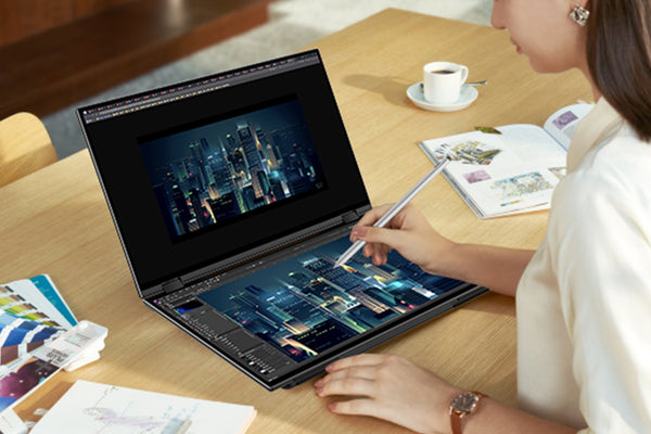 EHOMEWEI【X2 Pro】 Foldable 16-inch 2.5K dual-view monitor Portable ...