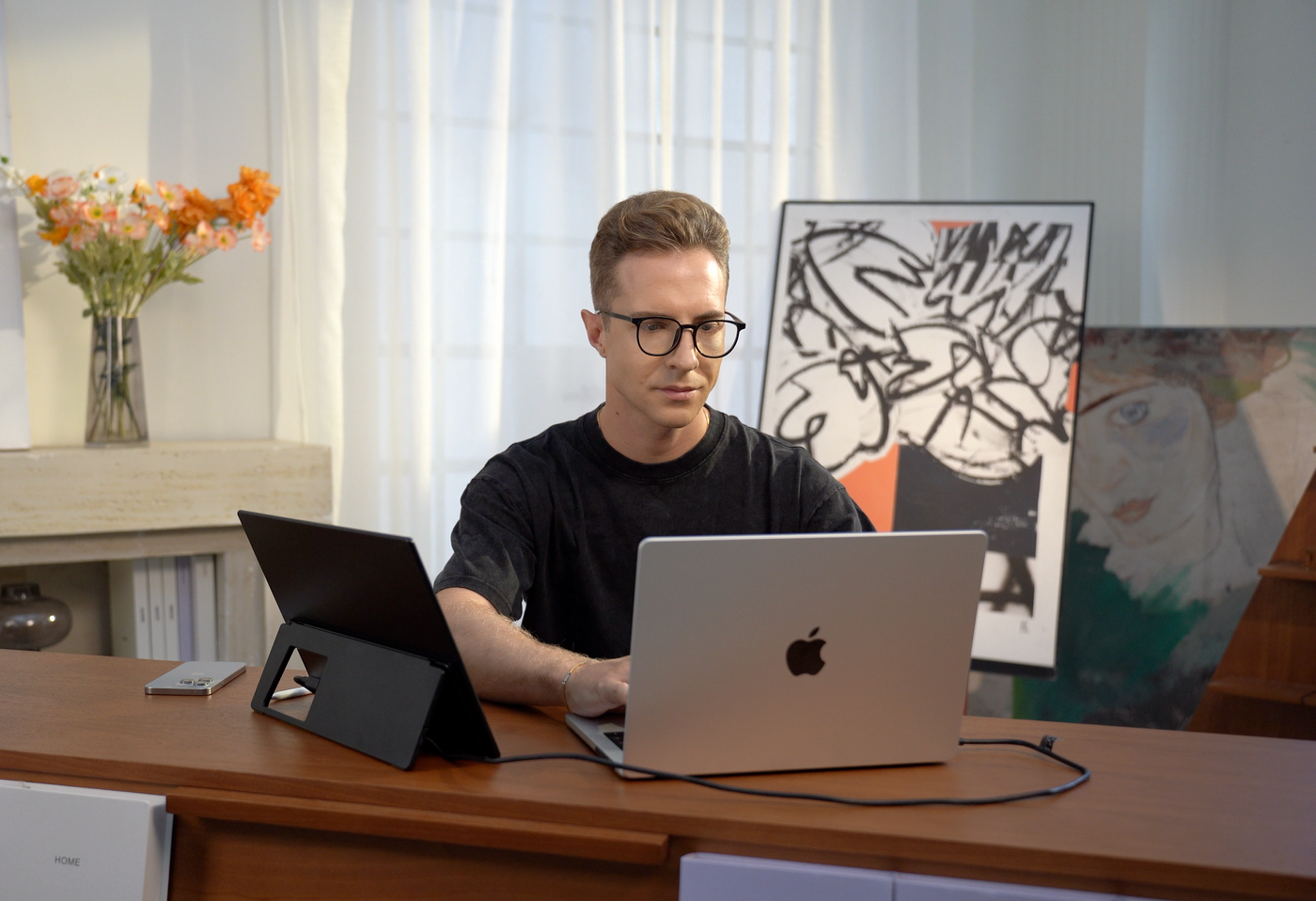 EHOMEWEI Portable Monitor 【D4 Pro】 4K 120Hz 100% DCI-P3 For Gaming ...